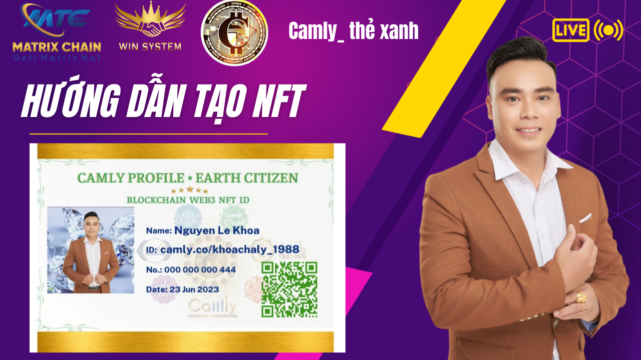 |CAMLY COIN| HƯỚNG ĐẪN MUA THẺ XANH NFT trên Profilr Camly - COS.TV