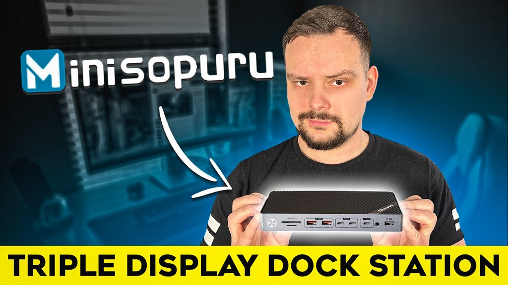 Minisopuru Triple Display Docking Station Review - 2024 MD6950U - COS.TV