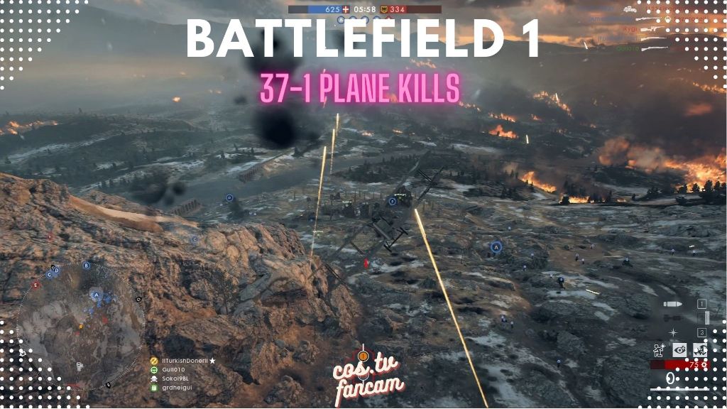 Battlefiled 1 PC Multiplayer Gameplay - Caporetto Map - 37-1 Kill Plane ...