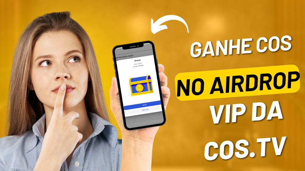 GANHE COS NO AIRDROP VIP DA COS.TV - COS.TV